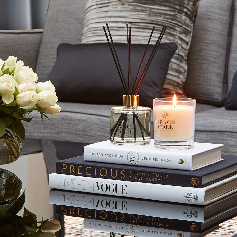 Nectarine Blossom & Grapefruit 200ml Reed Diffuser in Decorative Tin ...